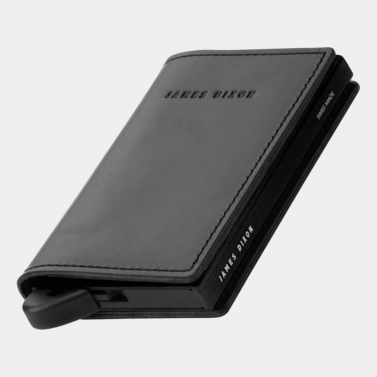 James Dixon Slim RFID Wallet, Black, Classic
