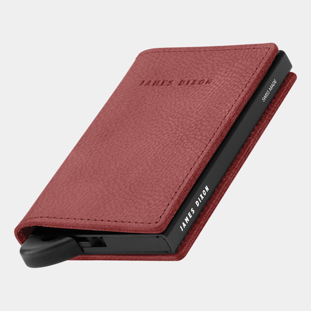 James Dixon Smart Wallet Men Rosewood Red Puro Grace