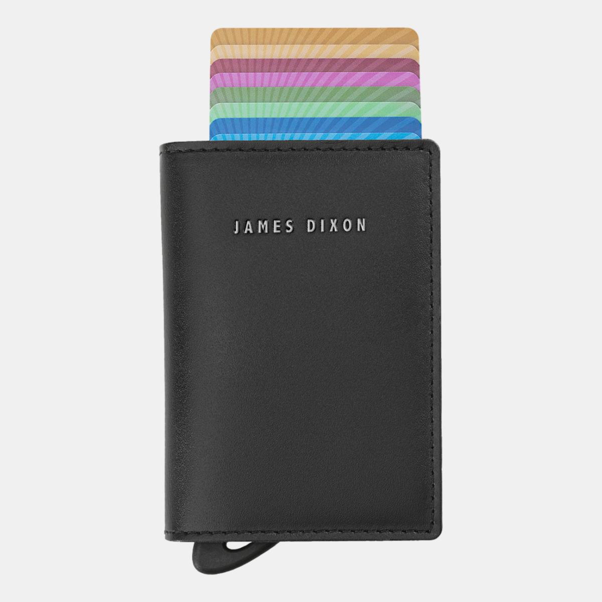 James Dixon Puro One Black Silver Coin Pocket Wallet