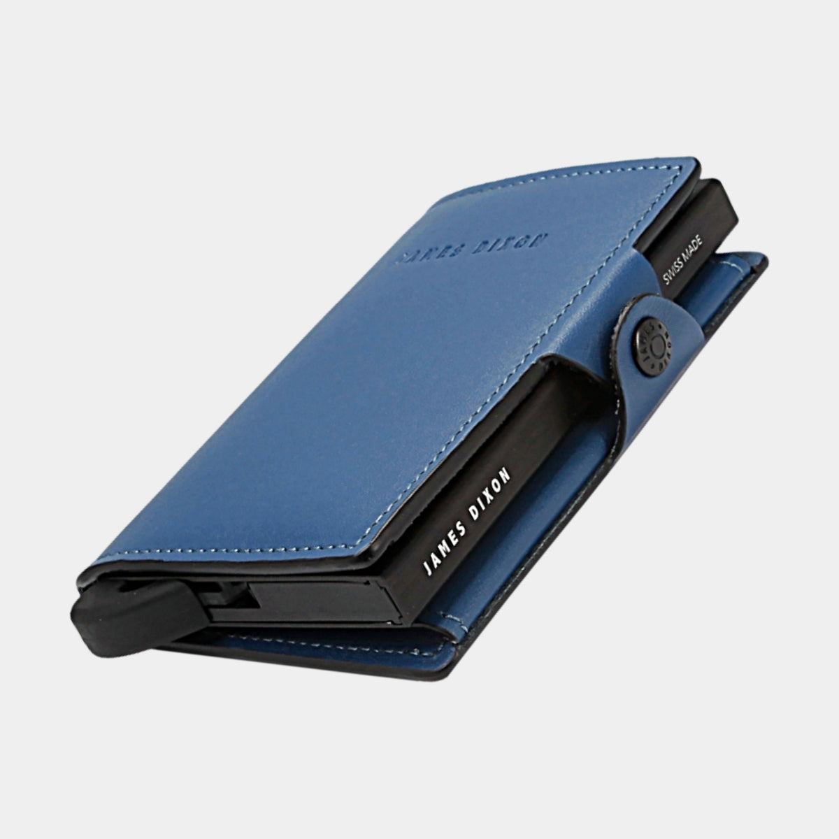 James Dixon Slim RFID Wallet, Blue, One, Coin Pocket, Snap